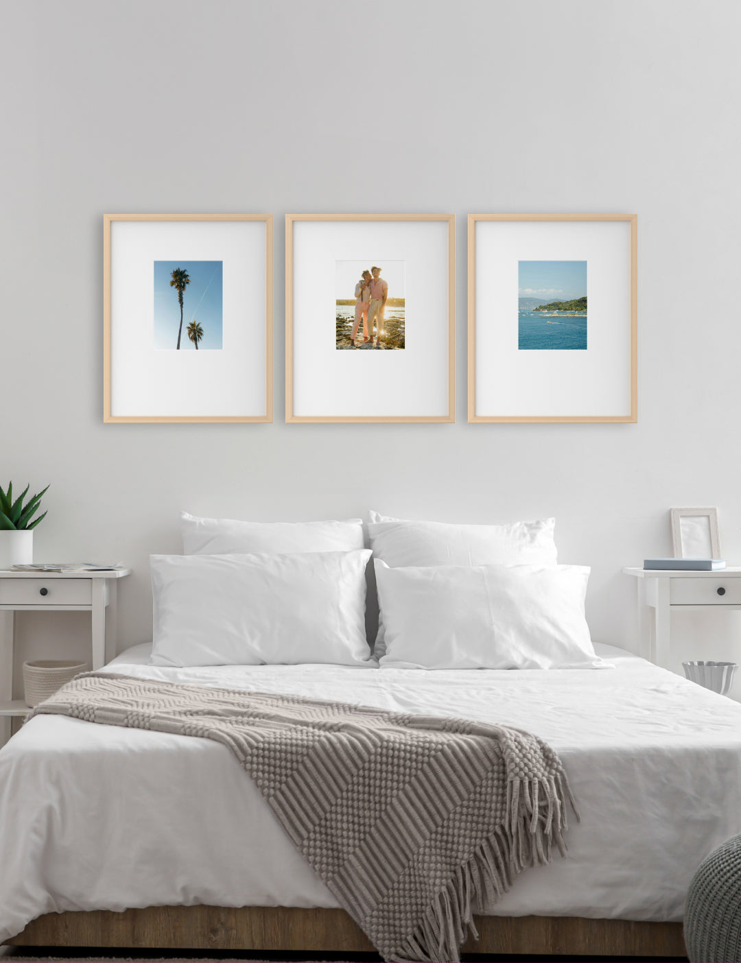The Triptych Set - 3 Natural Wood Picture Frames - Designed by Bobby Berk – Frameology