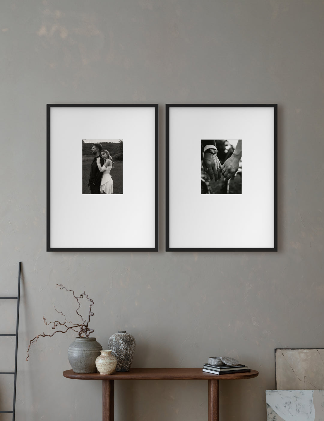The Diptych Set - 2 Large Black Picture Frames - Designed by Bobby Berk ...