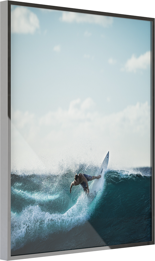 Luxe wall thin Gray Metal Picture Frame | Print and Frame Photos Online ...