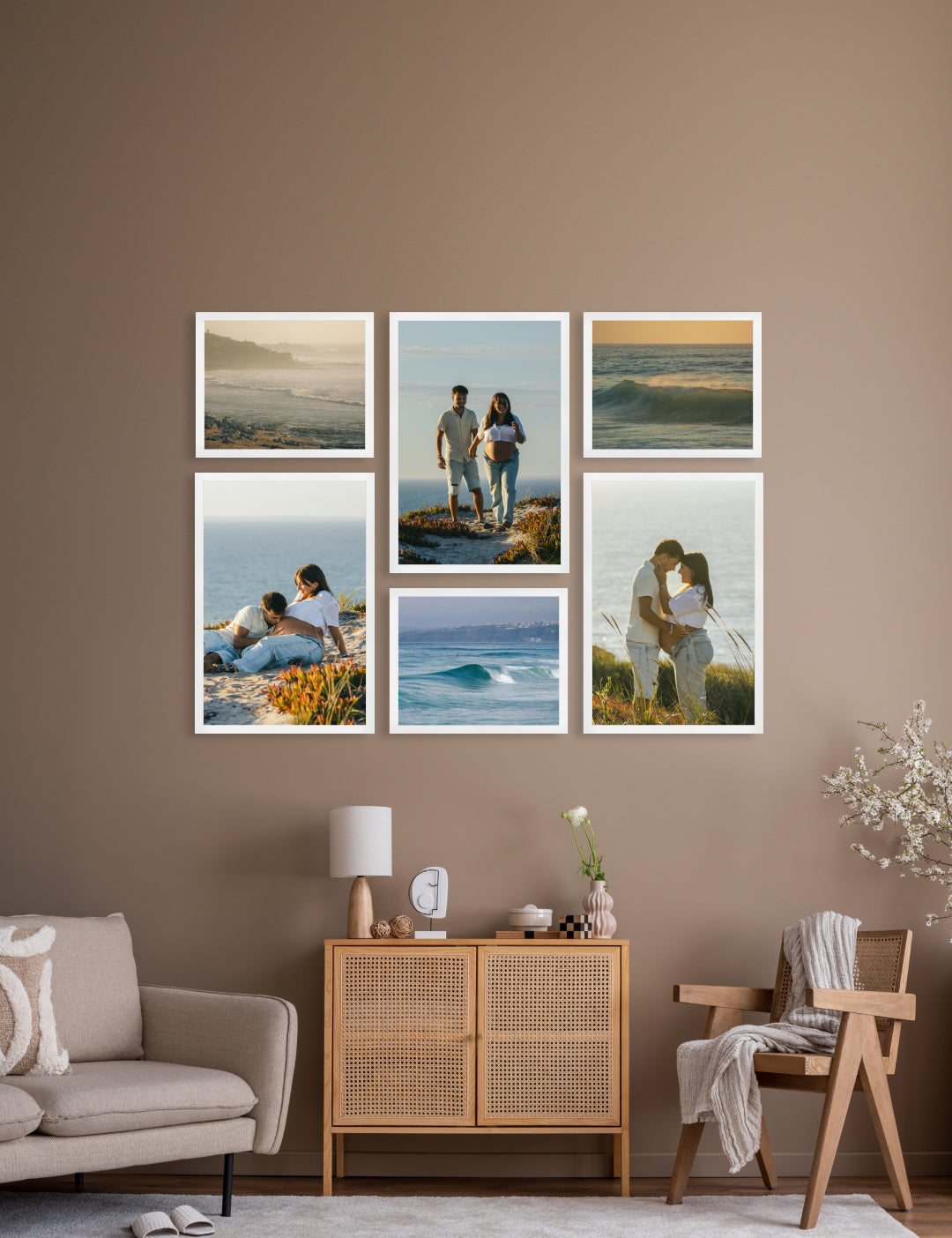 Bricklay Gallery Wall - Natural Wood Picture Frame Set - by Bobby Berk ...