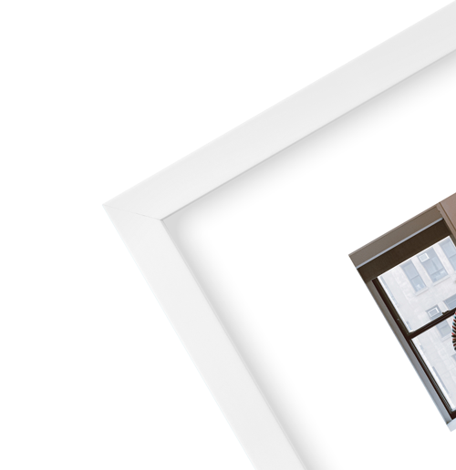 Luxe Wall White Wood Picture Frame With Mat | Print and Frame Photos ...